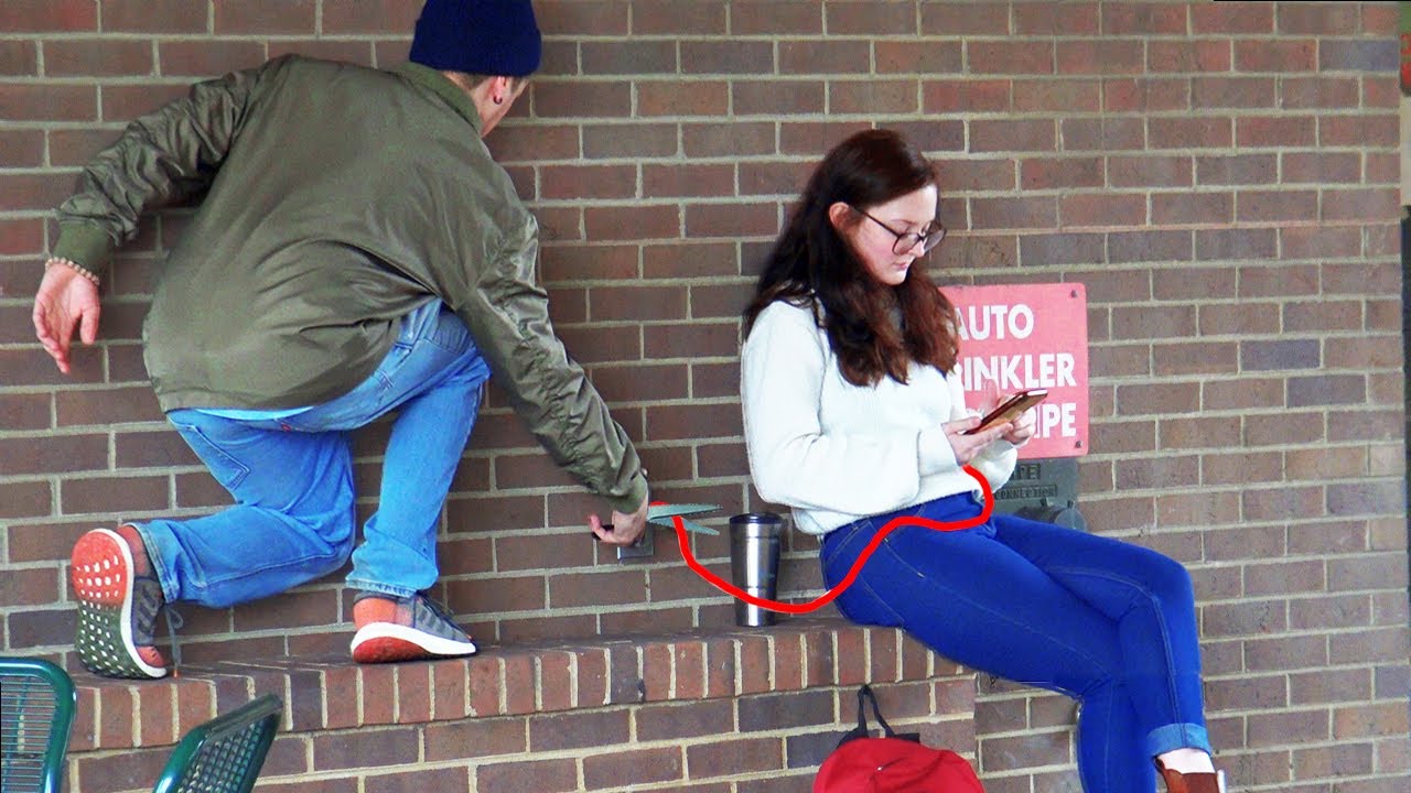 Cutting Peoples Charger Prank - YouTube