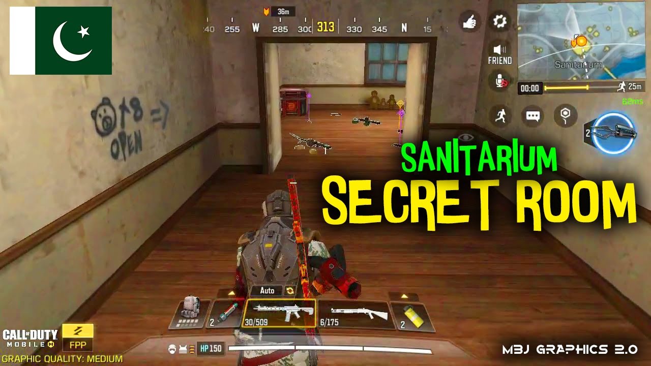 Sanitarium Secret Room | Easter Egg Battle Royale | Cod Mobile Pakistan ...