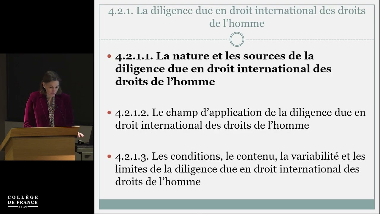 Diligence et négligence en droit international (8) - Samantha Besson ...