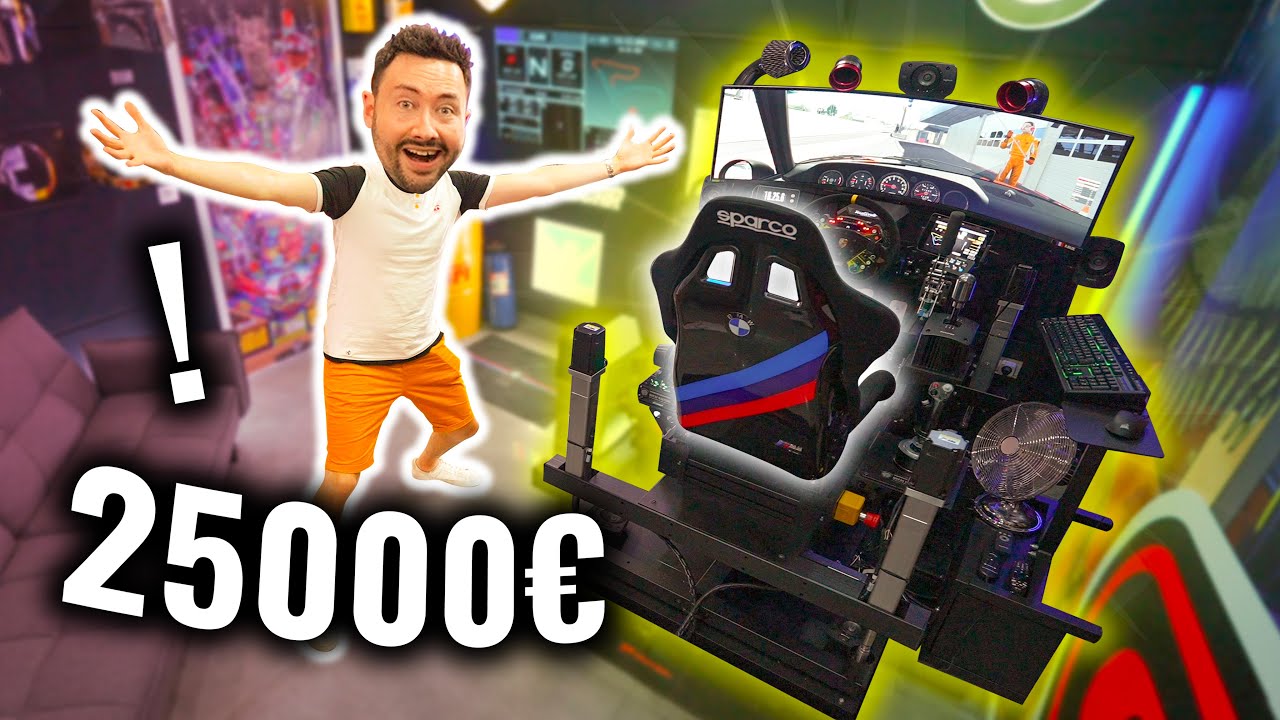 Gros Setup Simulateur Voiture, Avion à 25 000€ ! - YouTube