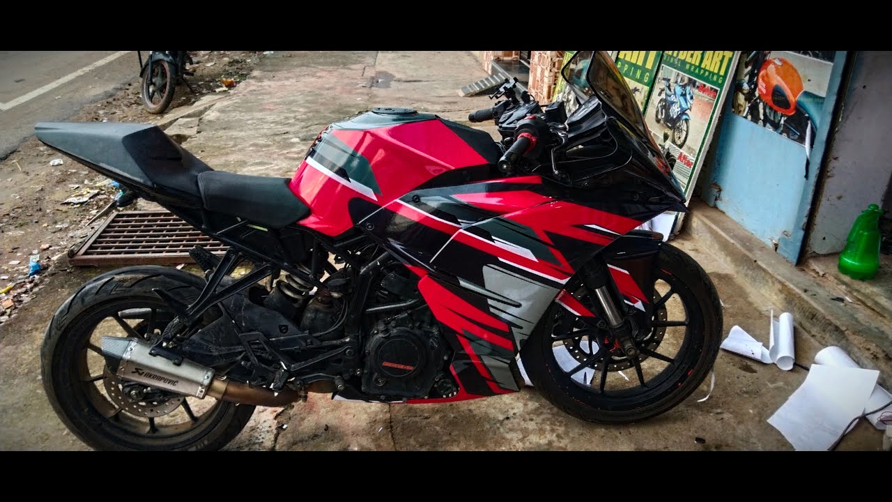 KTM RC 390 CUSTOM GRAPHICS STICKER INSTALLATION | HYDER ART HAZARIBAGH ...