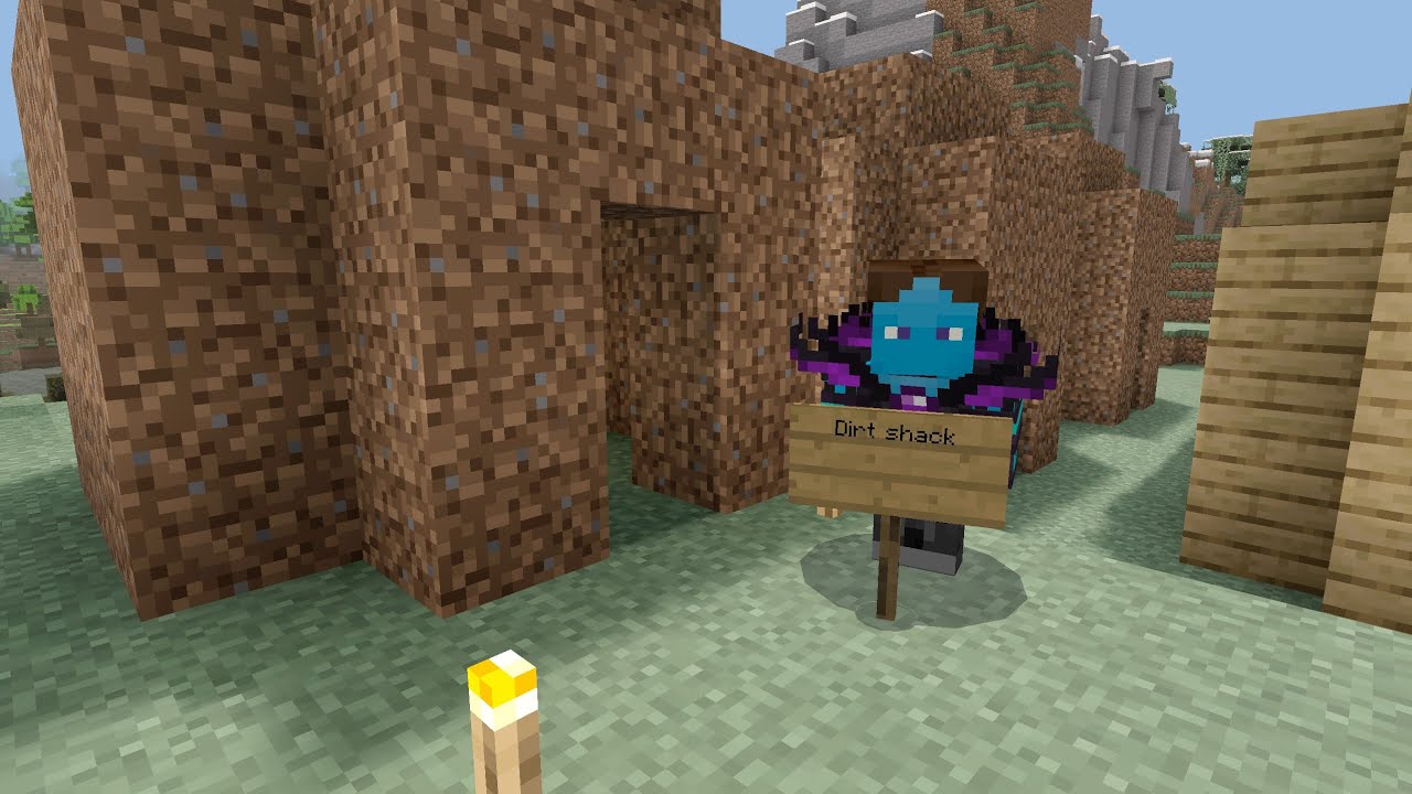 Minecraft survival lets play ep4 Dirt shack - YouTube