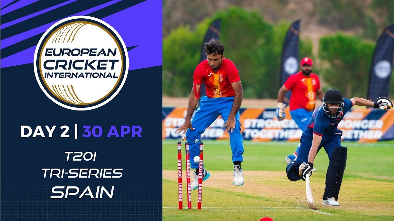 🔴European Cricket International Spain T20I Tri-Series, 2022 | Day 2 ...