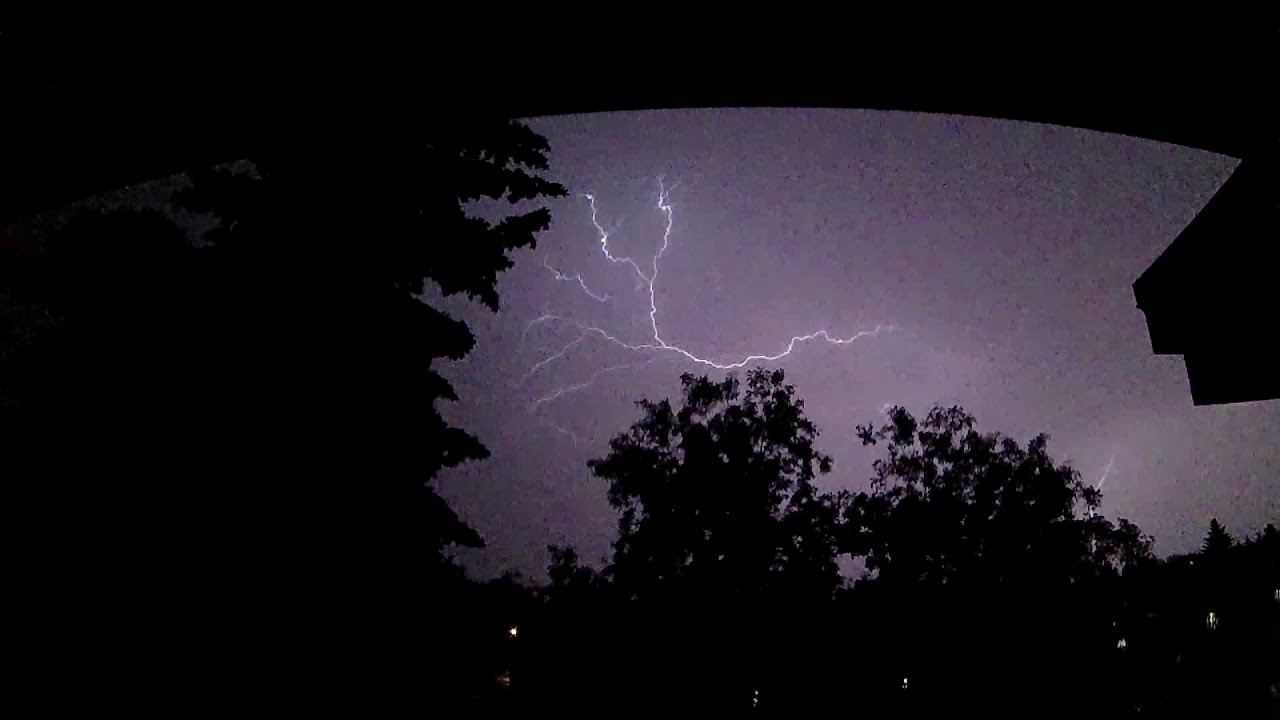 lightning slow motion edmonton - YouTube