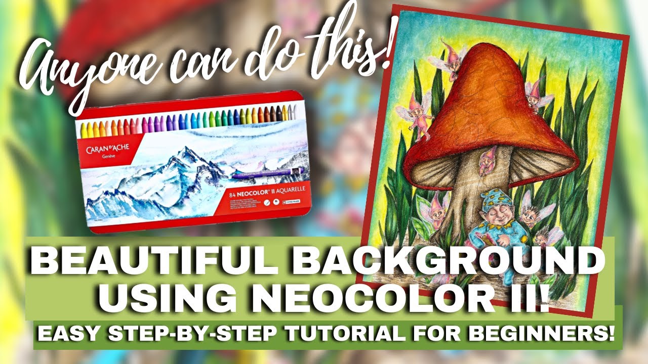 A BEAUTIFUL BACKGROUND USING NEOCOLOR II | EASY STEP-BY-STEP TUTORIAL ...
