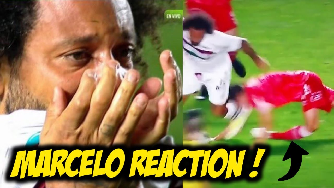 Marcelo Broke Luciano Sanchez's Leg with Dribble😳💔 | Marcelo Crying 😭 ...