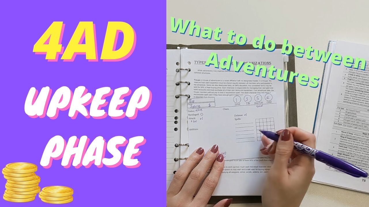 Four Against Darkness Upkeep Phase- 4AD Full Campaign Tutorial Part 3 ...