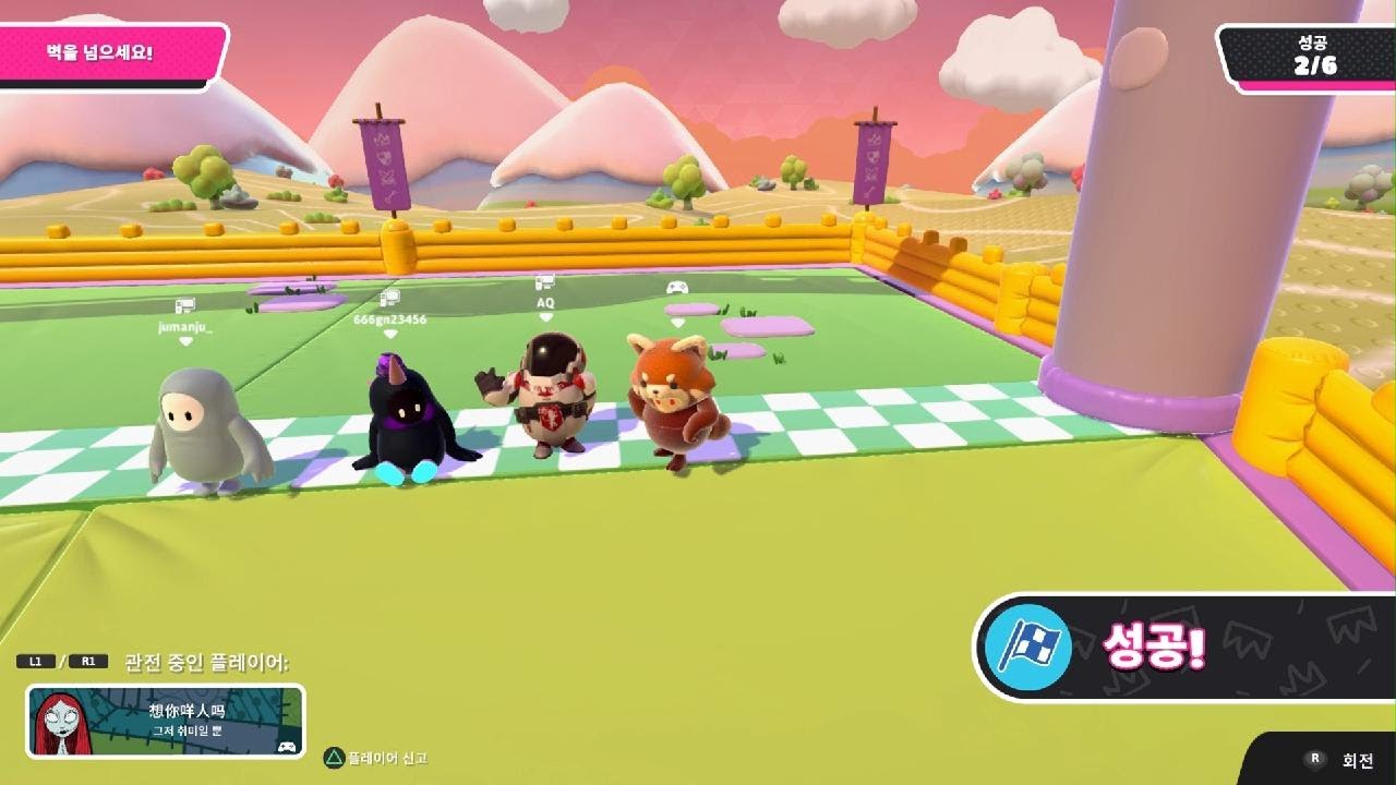 폴가이즈 벽가이즈 😹📸 너무 귀엽잖아~ 찰칵! 😶🦄👨‍🚀🦊 WALL GUYS _solo show [New] Fall Guys ...