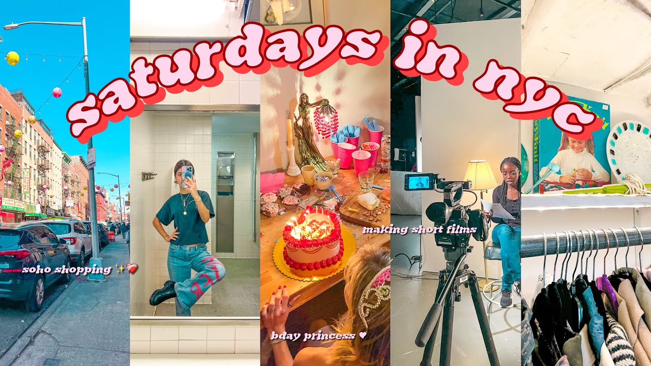 NYU VLOG: making short films, soho & a birthday party 💘 - YouTube
