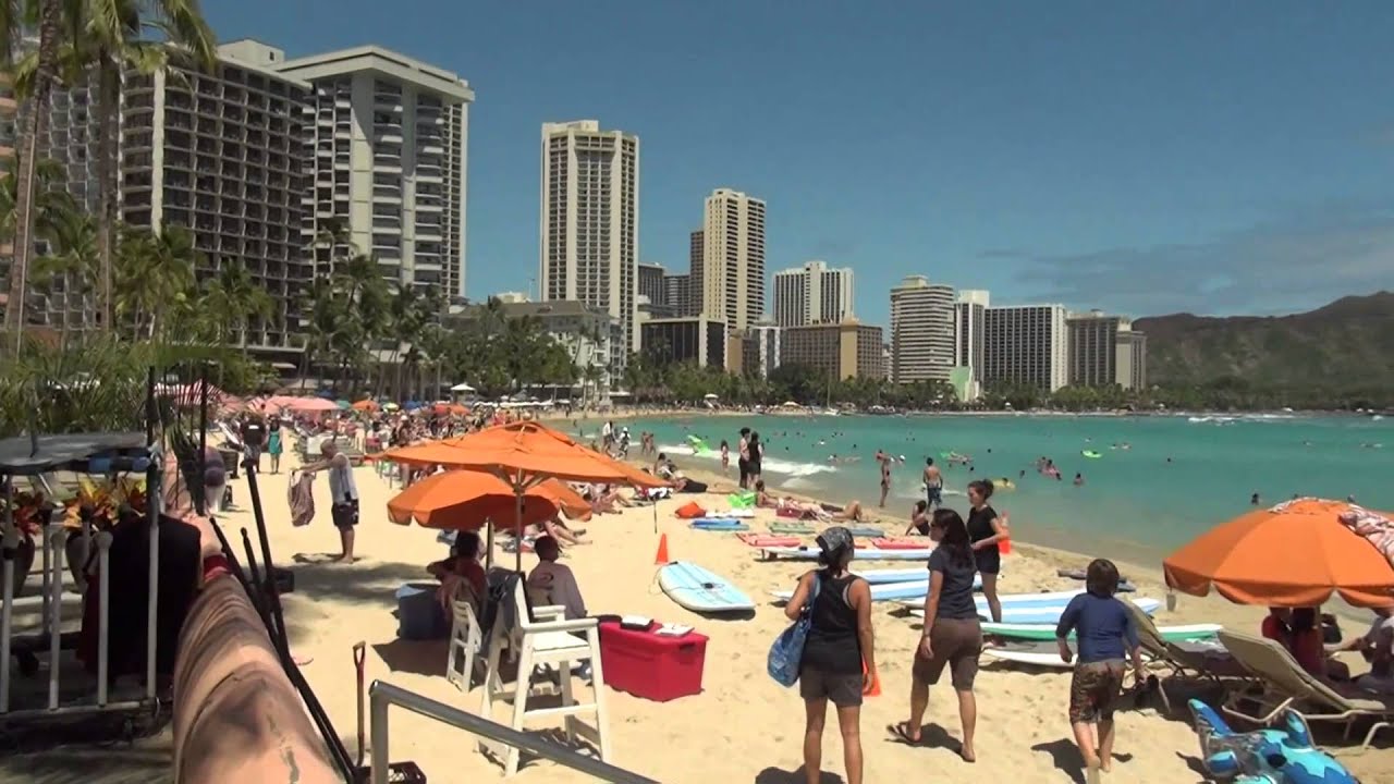 Woow Amazing Waikiki Beach Walk [HD Video] - YouTube