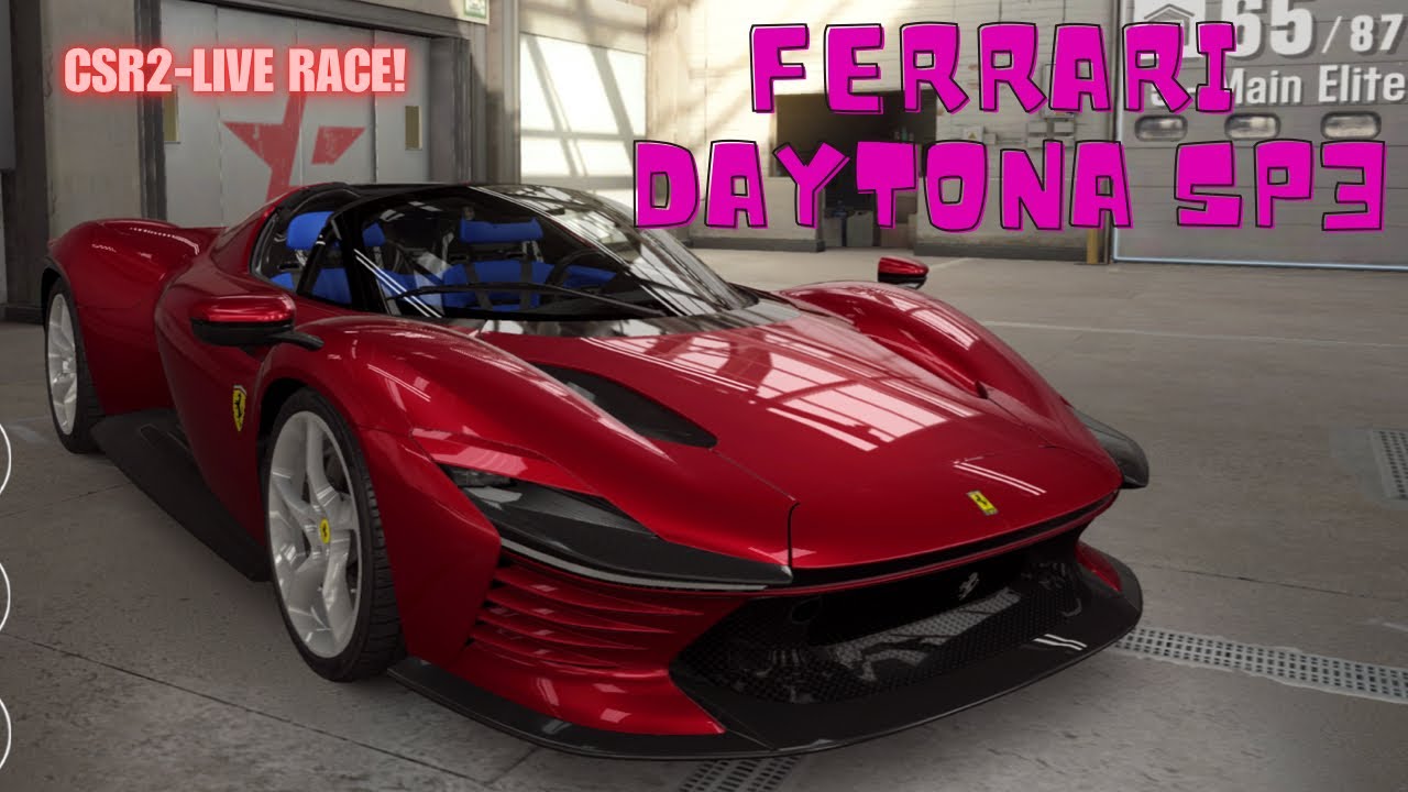 CSR2 - Battle of Ferraris | Daytona SP3 vs 296 GTS (live race) - YouTube