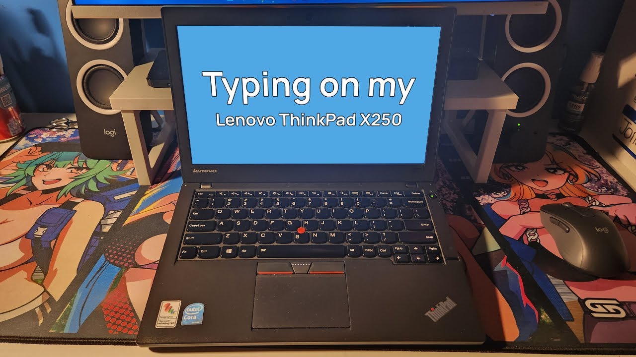 Typing on my Lenovo ThinkPad X250 - YouTube