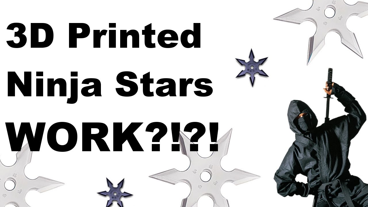 3D Printed Ninja Stars WORK?!?! - YouTube