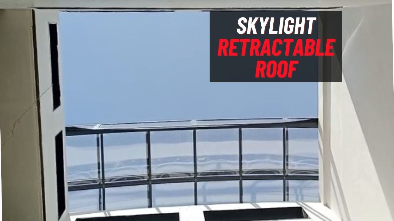 Megavent's Skylight Retractable Roof – India- www.megavent.co.in - YouTube