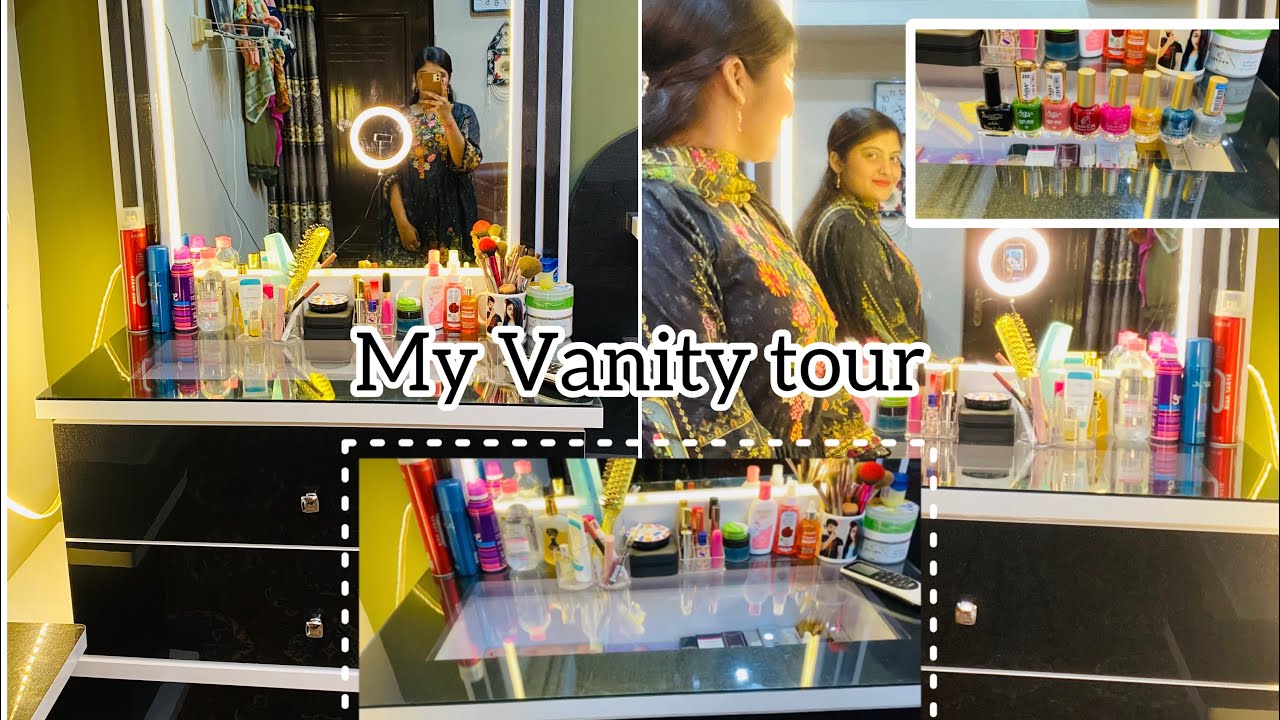 My vanity tour 🥰| Makeup collection - YouTube