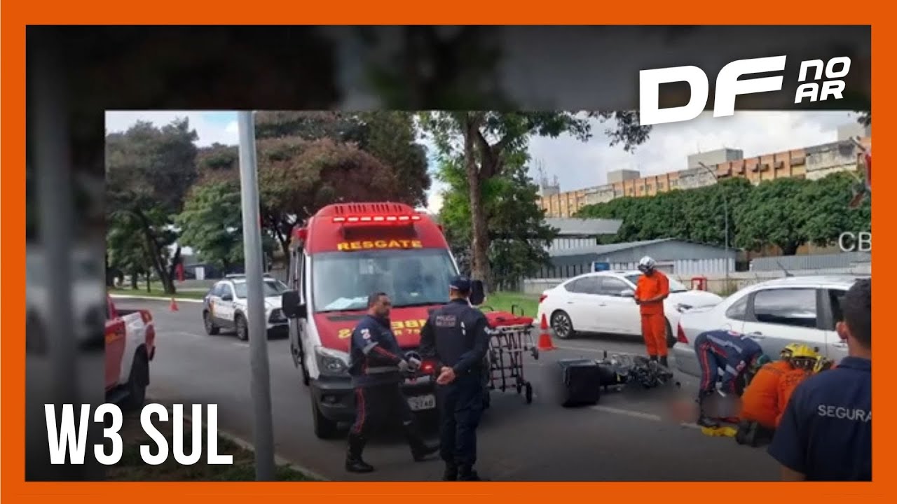 Motociclista fica ferido em acidente com carro na W3 Sul, no DF | DF no ...