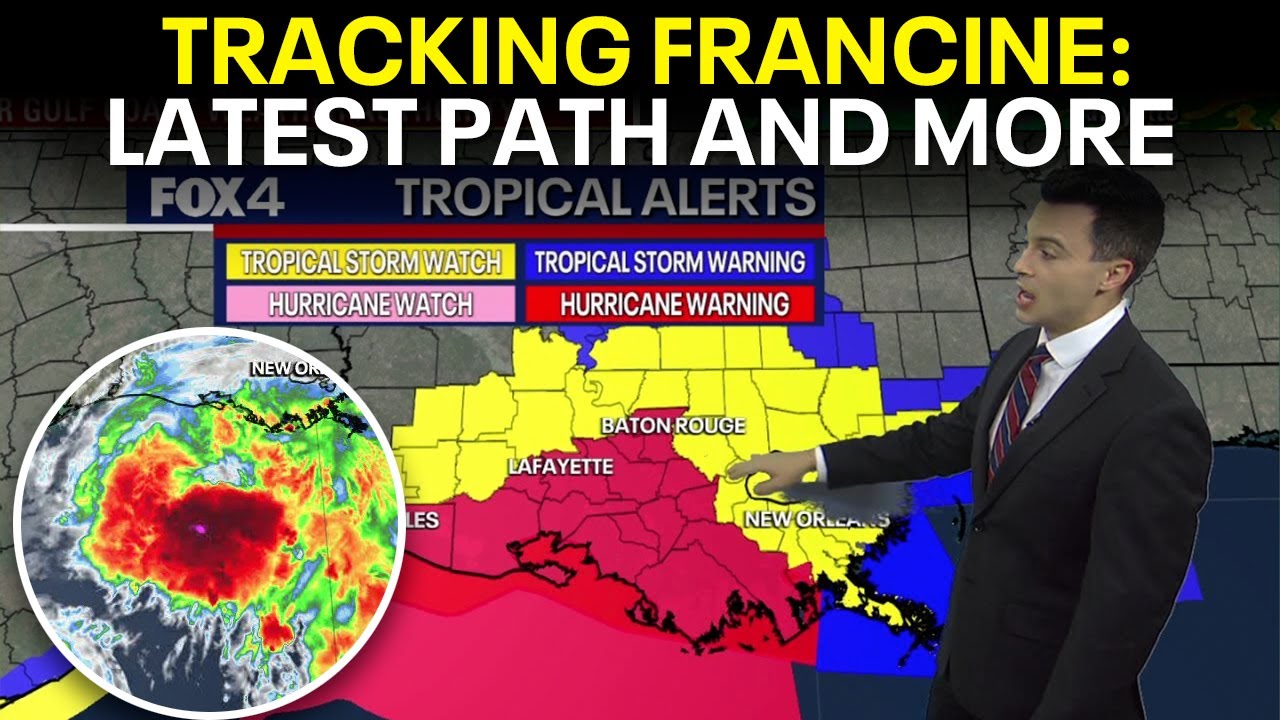 Tropical Storm Francine: Latest track, landfall, impact - YouTube