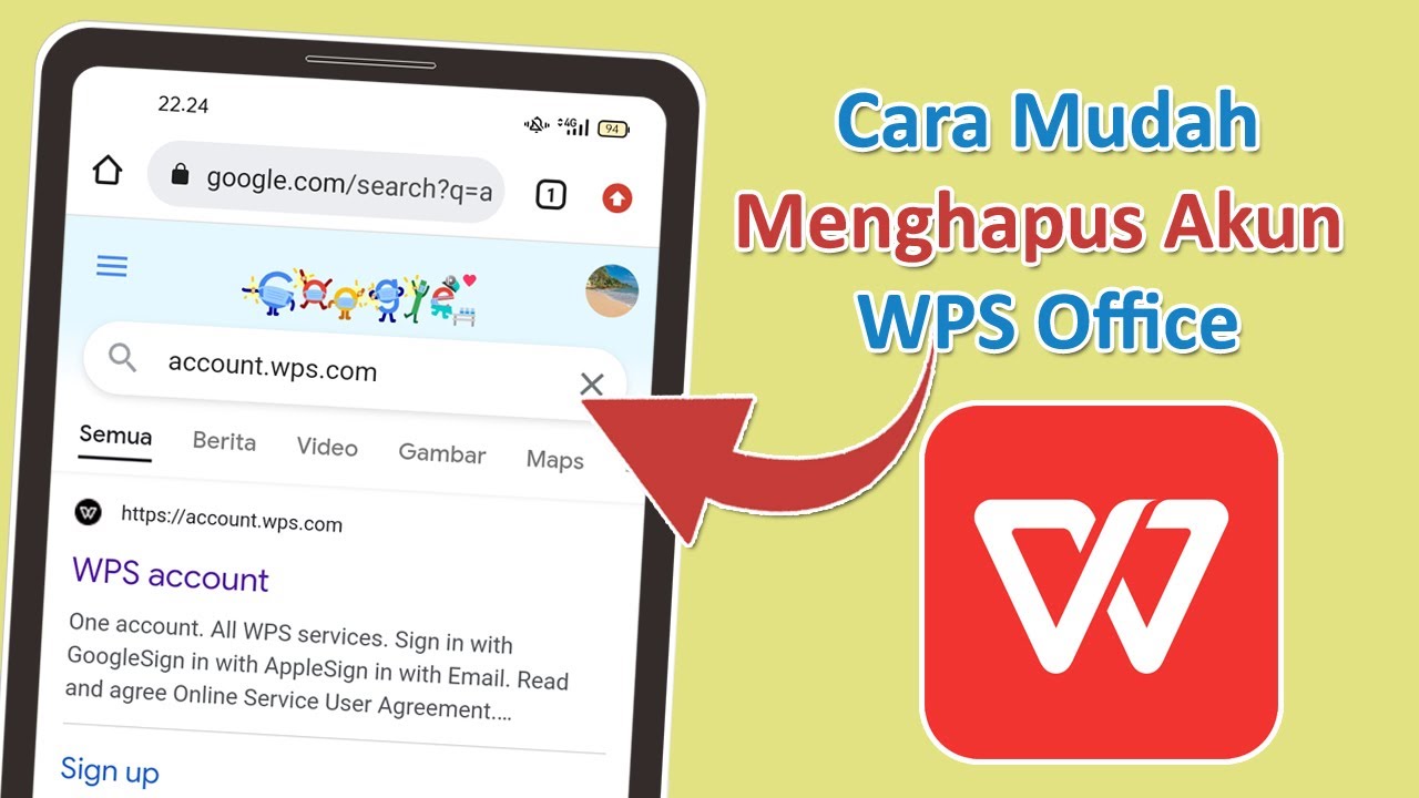 Cara Mudah Menghapus Akun WPS Office - YouTube