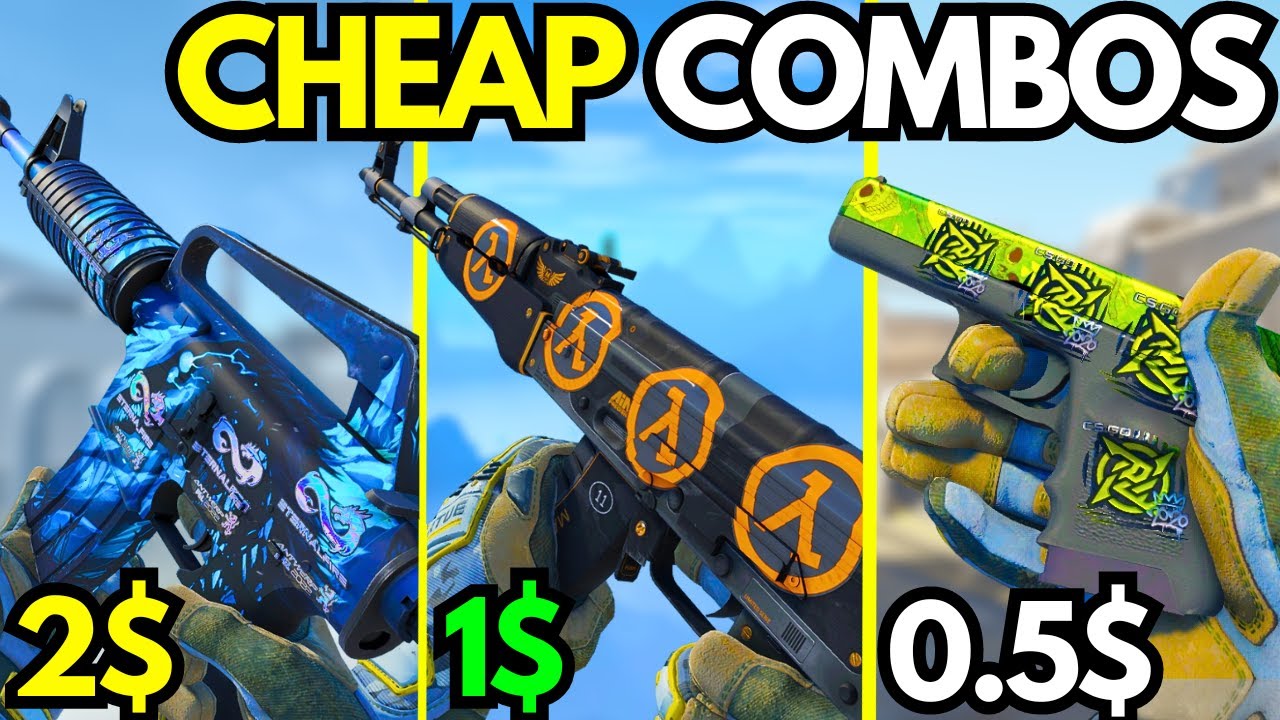 BEST CHEAP CS2 STICKER COMBOS (Under $3 BUDGET Combos) - YouTube