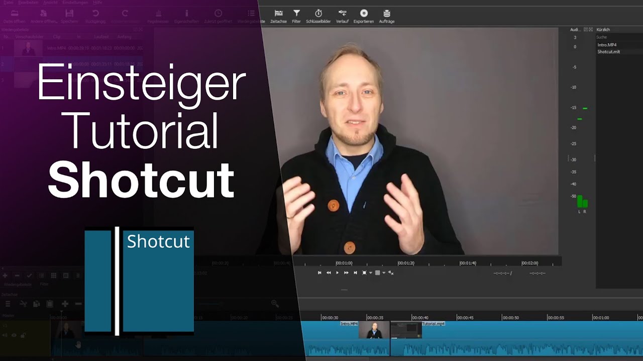 Shotcut für Einsteiger - Komplettanleitung (2020) - YouTube