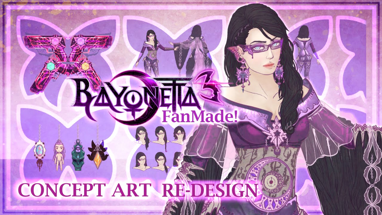 Bayonetta [Bayonetta/SSB4] [Re-Design Fan-Concept Art] - YouTube