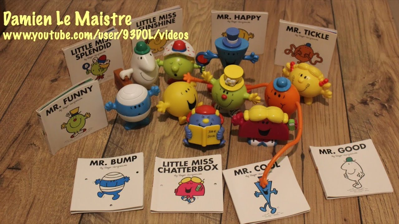 Mr. Men and Little Miss 10 McDonald’s 2004 Happy Meals Toys and Books ...