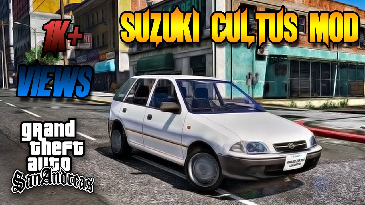 Suzuki Cultus Mod For GTA SAN ANDREAS ll SAM BUGT - YouTube