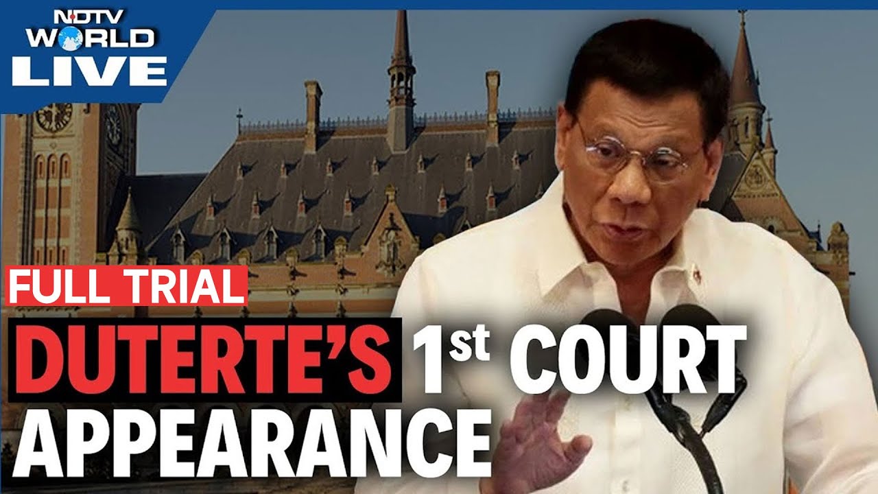 Rodrigo Duterte | Former Philippine President Duterte Appears Before ...