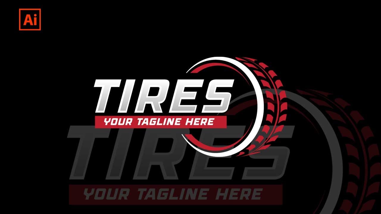 How to Make Racing Tire Logo in Adobe Illustrator Like a Pro! - YouTube