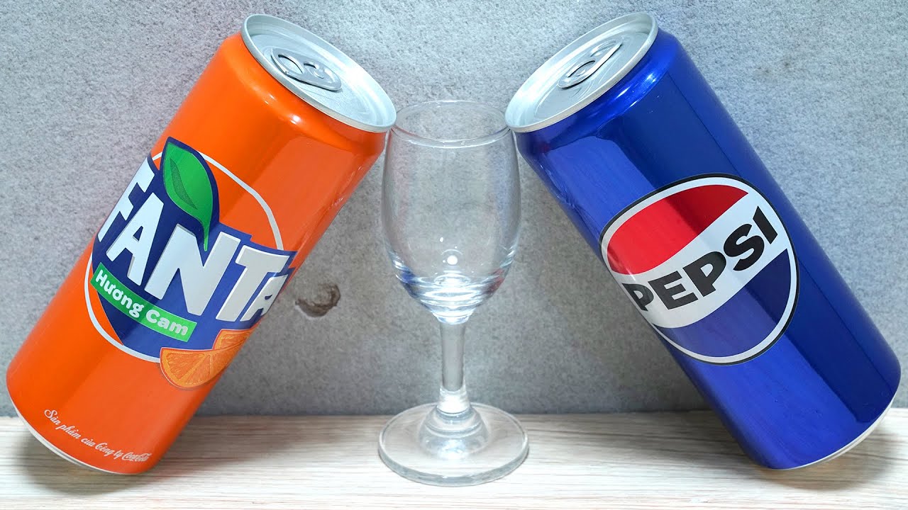 ASMR Pouring Fanta into glass to make satisfying sounds [Toy ASMR ...