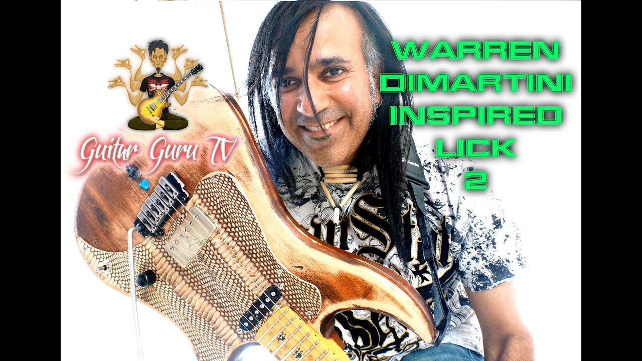 Warren DiMartini Inspired Lick 2 - Guitar Guru TV - YouTube