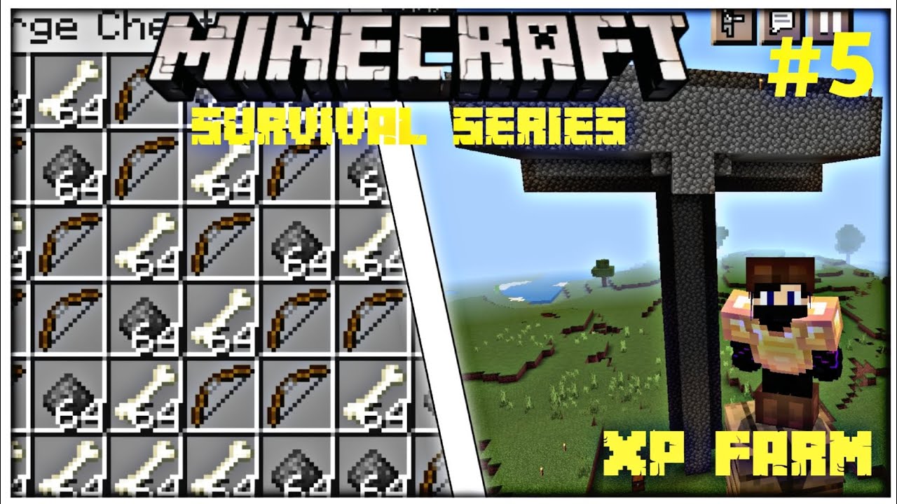 I made an XP farm Survival Series part 5 || Minecraft || Minecraft ...