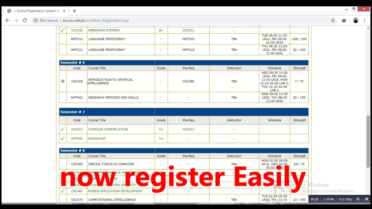 Registration | Iqra University Islamabad Campus Easily subject ...