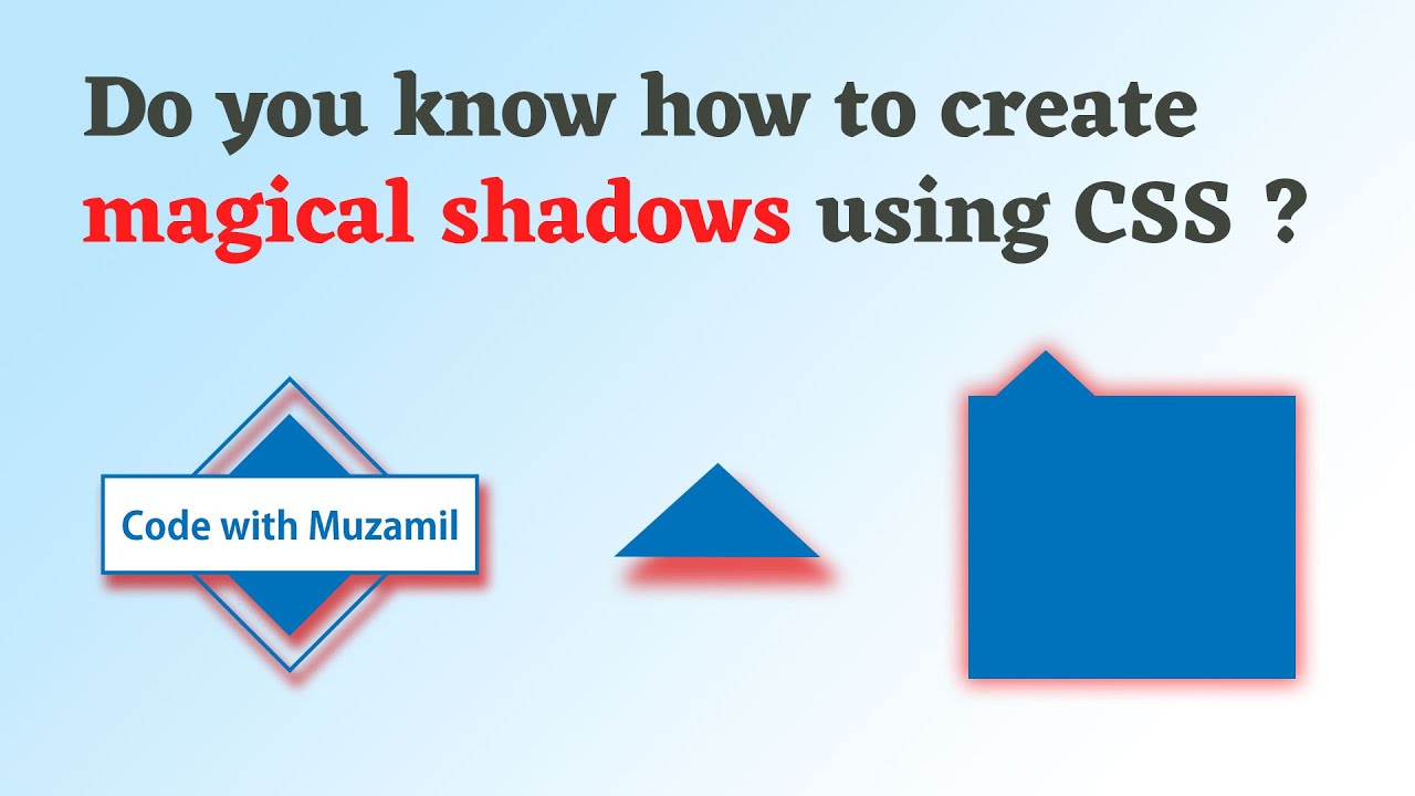 CSS: Magical Shadow Effects | Web Development | Learn Drop Shadow - YouTube