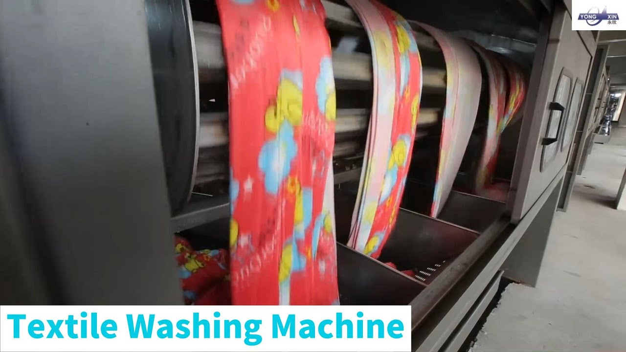 50kW Continuous Textile Washing Machine 80m/min For Knitted / Woven ...