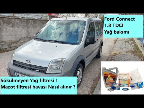 Araç yağ ve filtre bakımı -Mazot filtresi havası nasıl alınır -Ford 1.8 tdci Sökülmeyen yağ filtresi