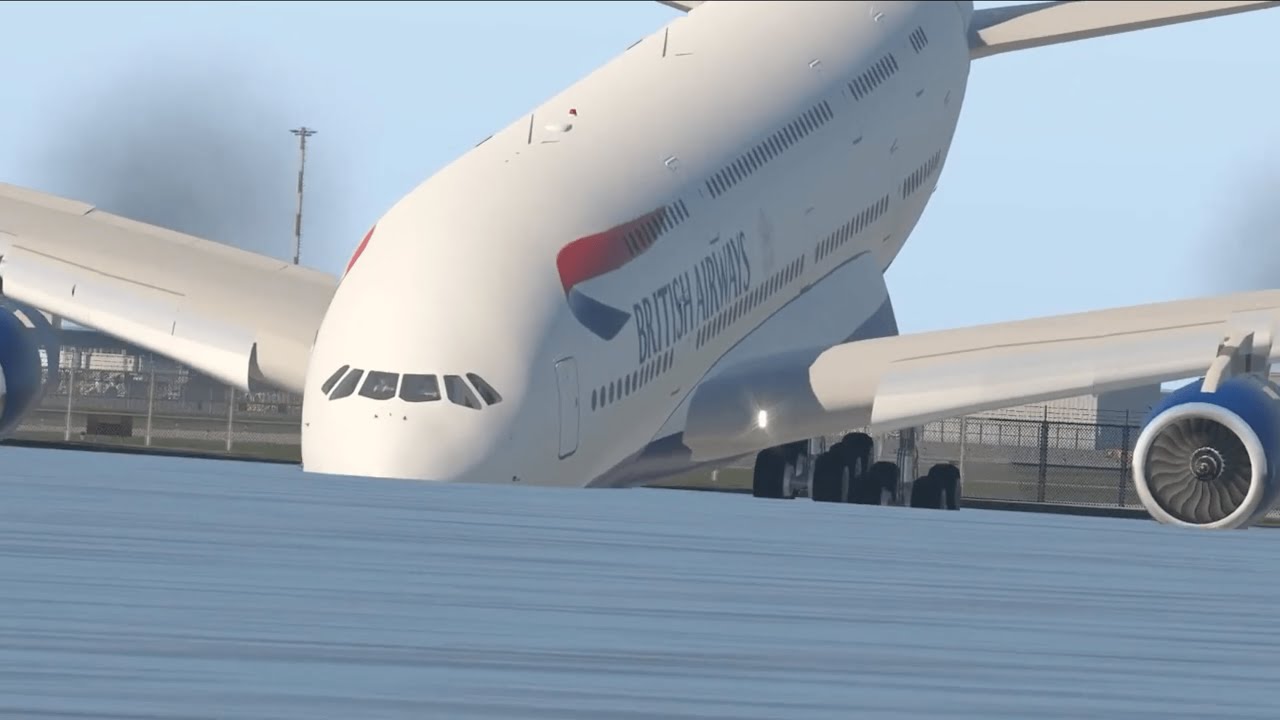 A380 Runway Overrun Emergency Landing | X Plane 11 - YouTube