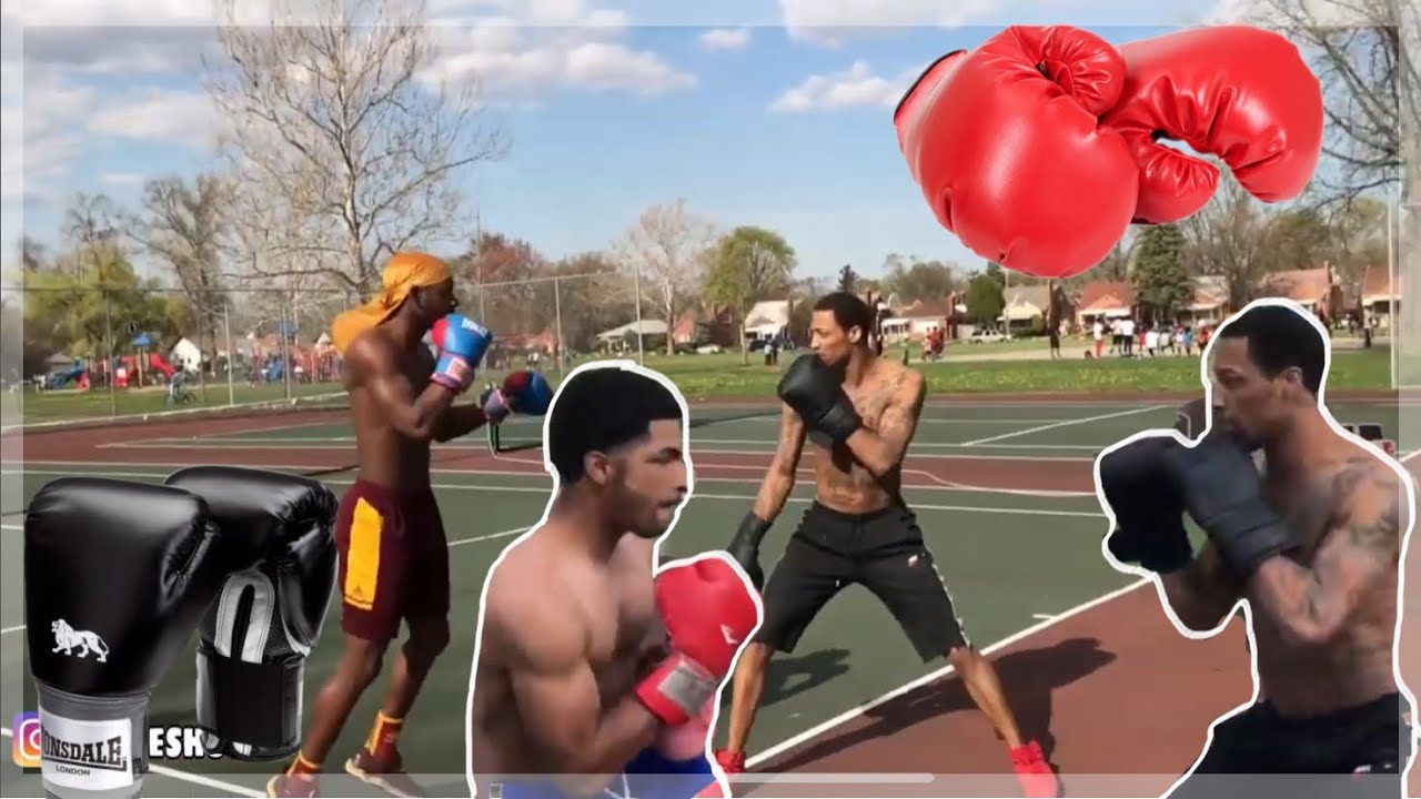 Public Boxing IN DETROIT POLICE SHOWS UP!!! - YouTube