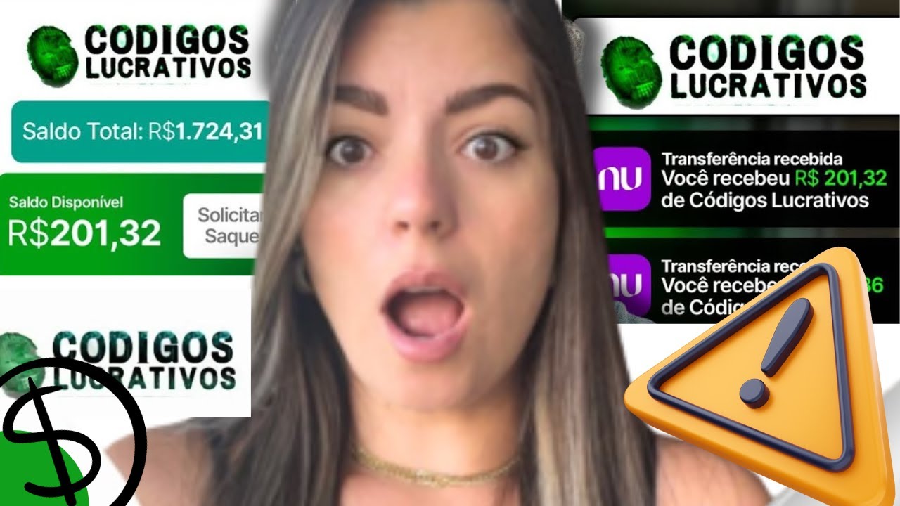 CÓDIGOS LUCRATIVOS FUNCIONA? ⛔️ (É GOLPE?) ⛔️ CODIGO LUCRATIVO VALE A PENA? APP CÓDIGOS ...