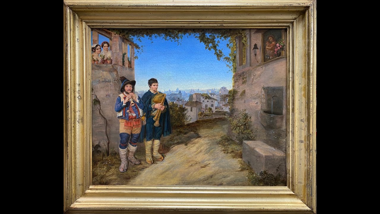 "Pifferari - Blick auf Monte Gianicolo", 1841, Rom. Julie Ratti. - YouTube