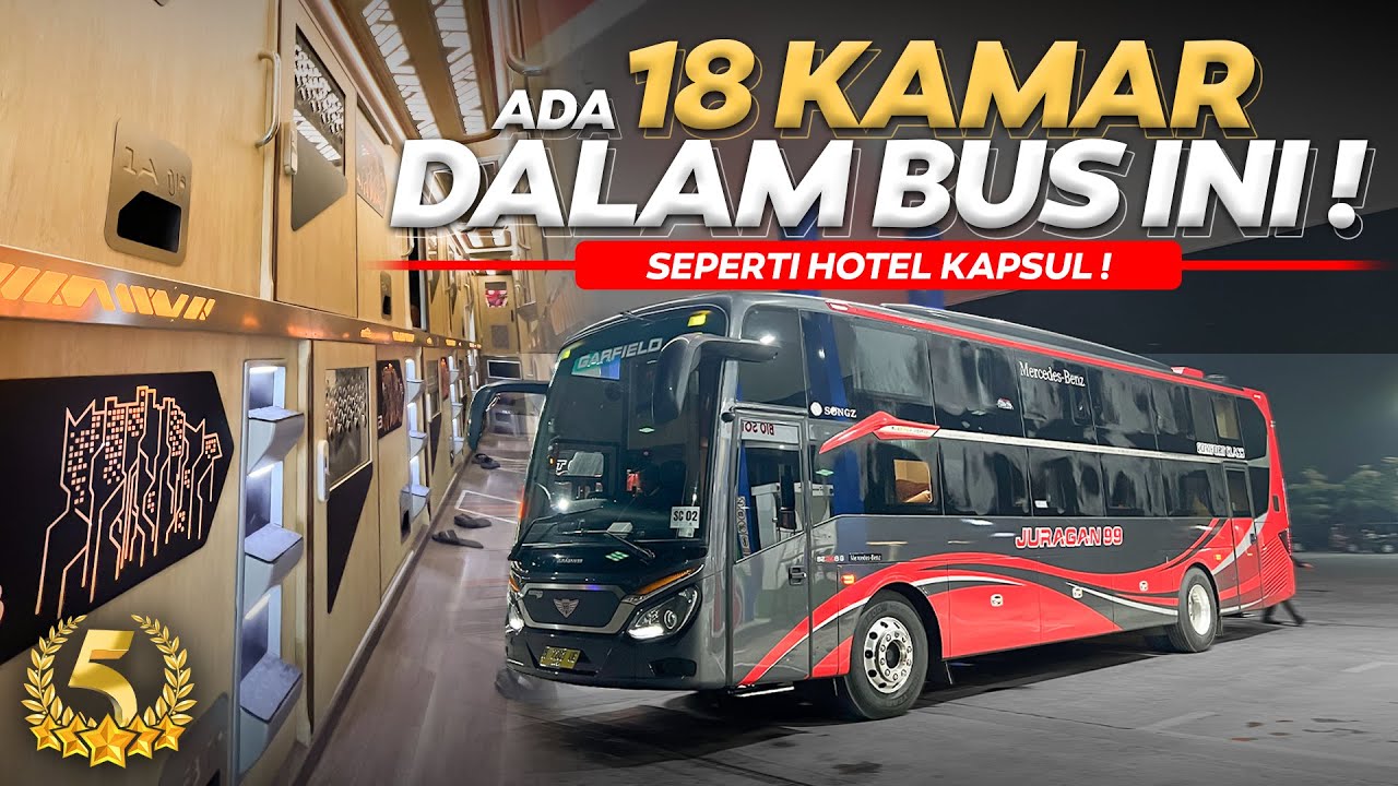 TIKET RP 1.000.000 Naik Bus Rasa Hotel Kapsul ‼️ Trip Jakarta - Malang ...