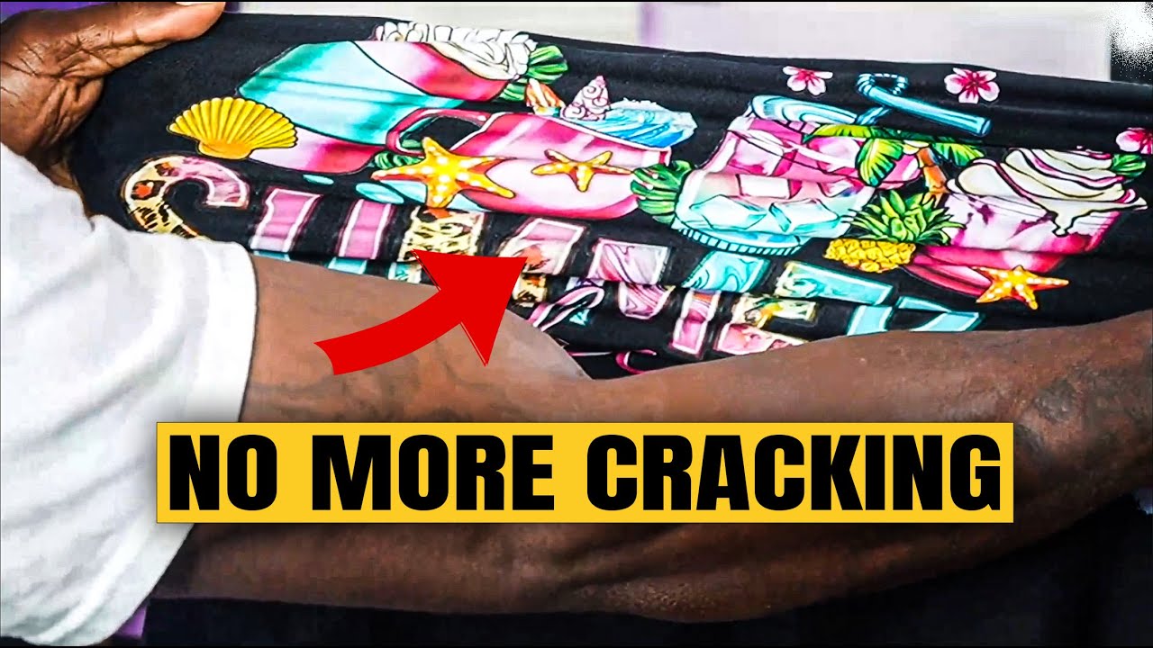 How to stop Transfers from Cracking and feeling like plastic on T-shirt ...