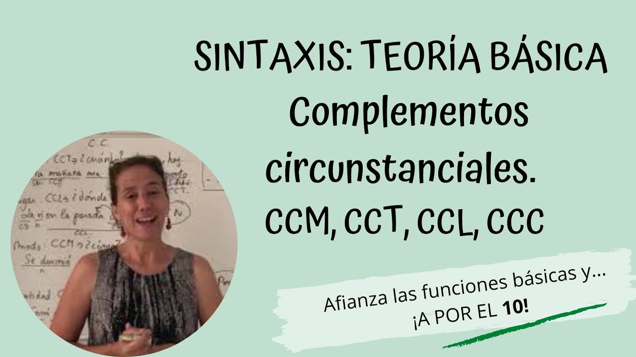 Complementos circunstanciales (CCL, CCT, CCM, CCC) - YouTube