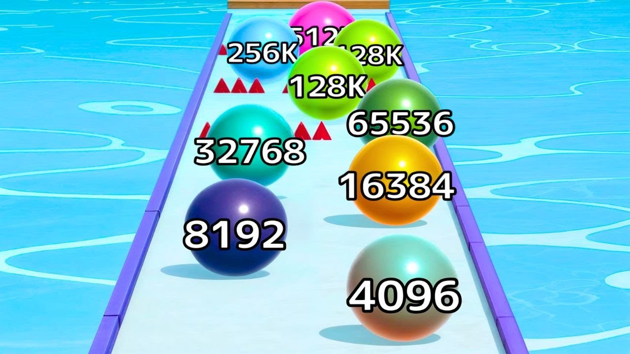 Ball Run Infinity Number Up To (128M, 256M, 512M, 1024M) ! All Levels ...