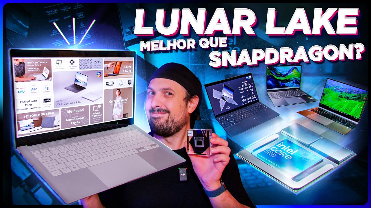 Os PRIMEIROS NOTEBOOKS com Intel Lunar Lake: MAIS BATERIA do que ...
