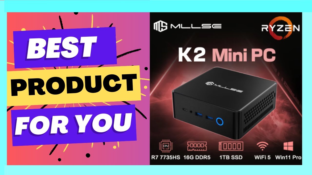 MLLSE K2 Mini PC AMD Ryzen 7 7735HS 8C/16T DDR5 16G RAM 1TB ROM SSD ...