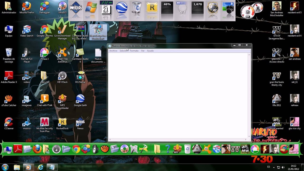 como instalar barra de nexus - YouTube