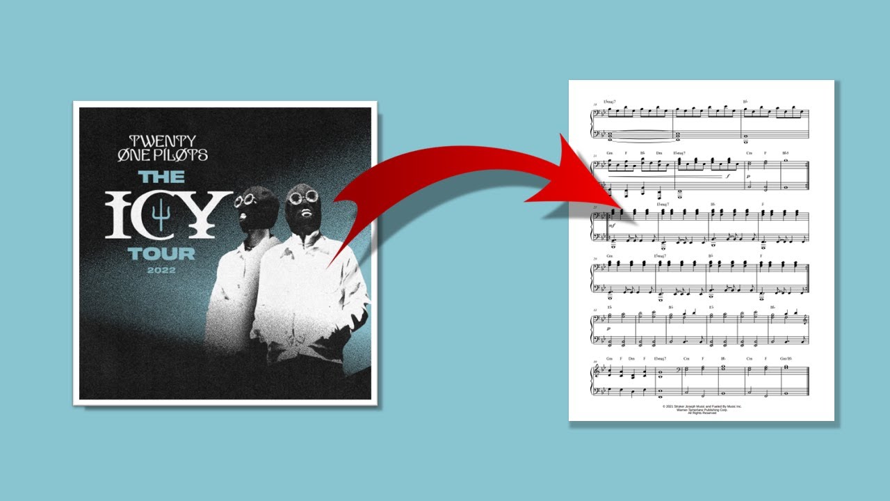 Writing piano sheets for the ICY Tour Throwback Medley LIVE - YouTube