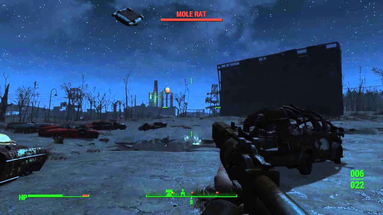 Fallout 4 Mole rat car toss - YouTube