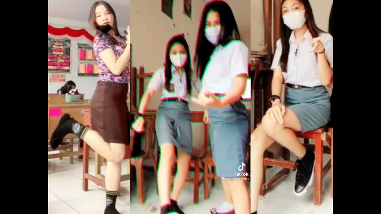 Tiktok anak SMA seragam sekolah - Tiktok goyang hot anak sma - YouTube